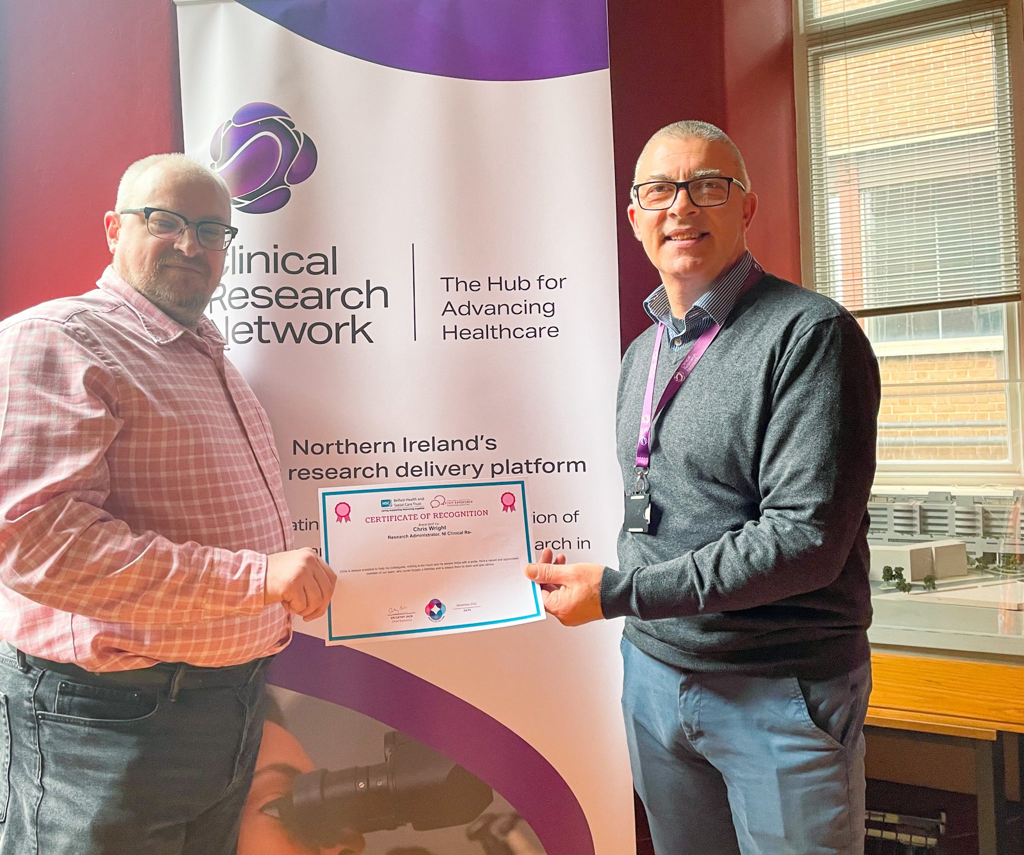 Recognition from Dr Cathy Jack and BHSCT for our NI Clinical Research ...